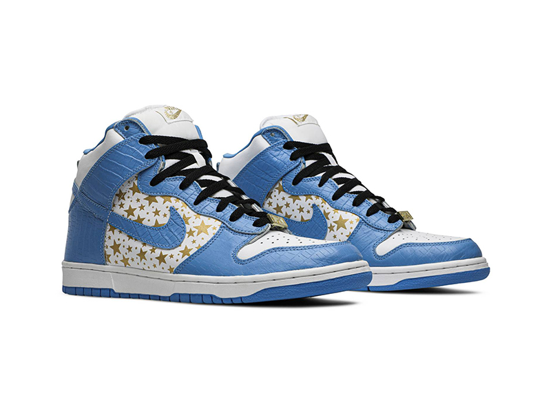Order Cheap Fake Nike SB Dunk High Supreme "Blue Stars" | DunksKicks.org